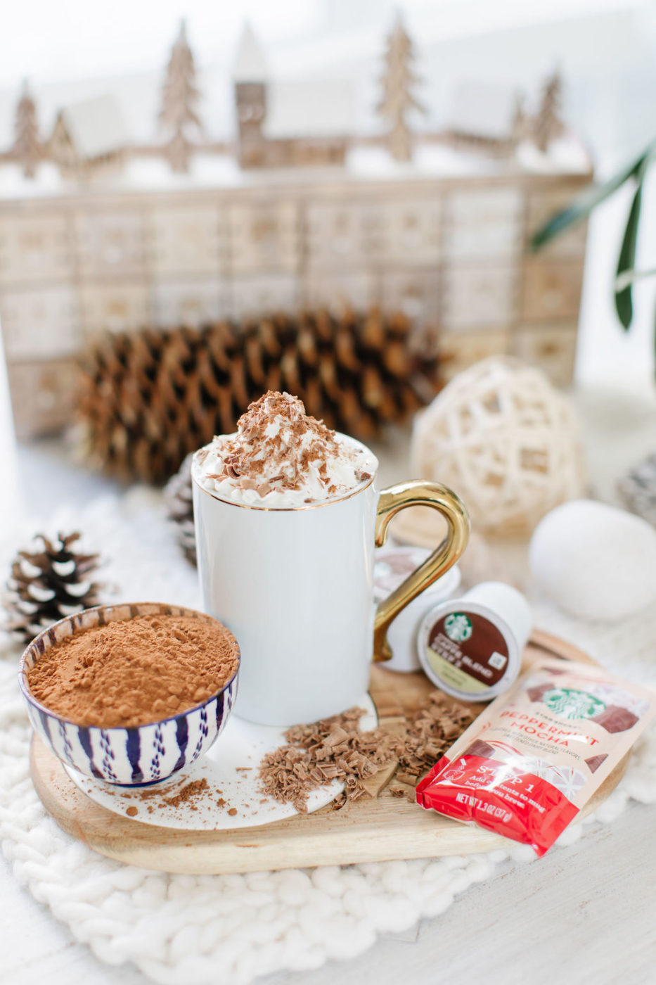 Peppermint Mocha Starbucks Holiday Drinks 3 Ways - Ali Manno (Fedotowsky)